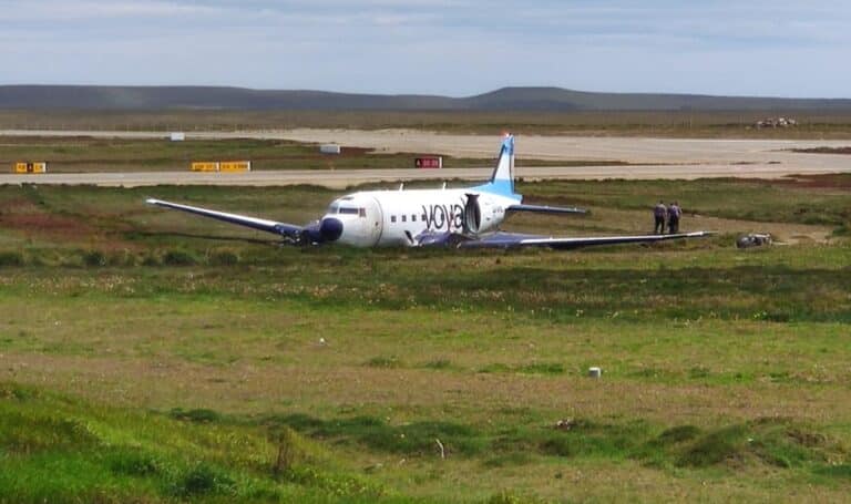Sufrió un despiste el avión de Mirgor para logística antártica - Ushuaia Noticias